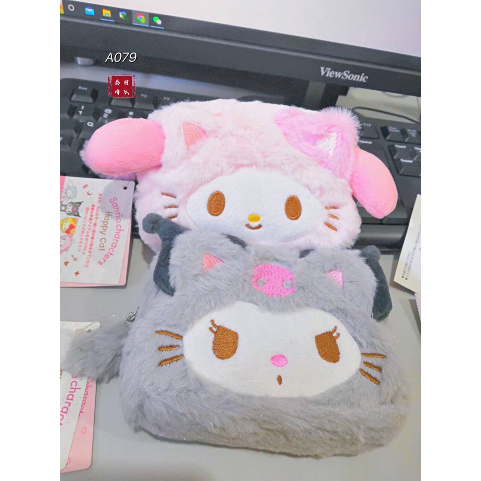Sanrio Thailand Melody Kuromi Cosmestic Bag (Happy cat series) (A079 ...