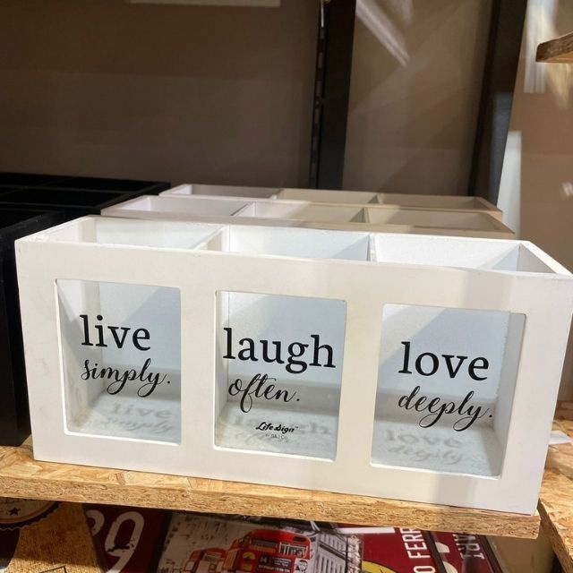 Home Decor Storage 3 Compartment Organizer with Quotes Series | Shopee ...