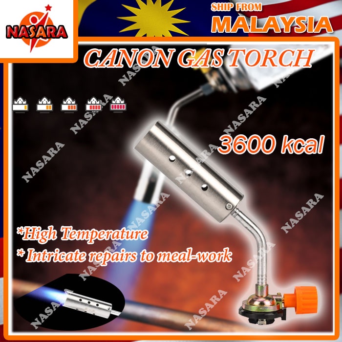 NASARA MULTIPURPOSE CANON GAS TORCH BBQ WELDING WORK BRAZING HAND TOOL ...