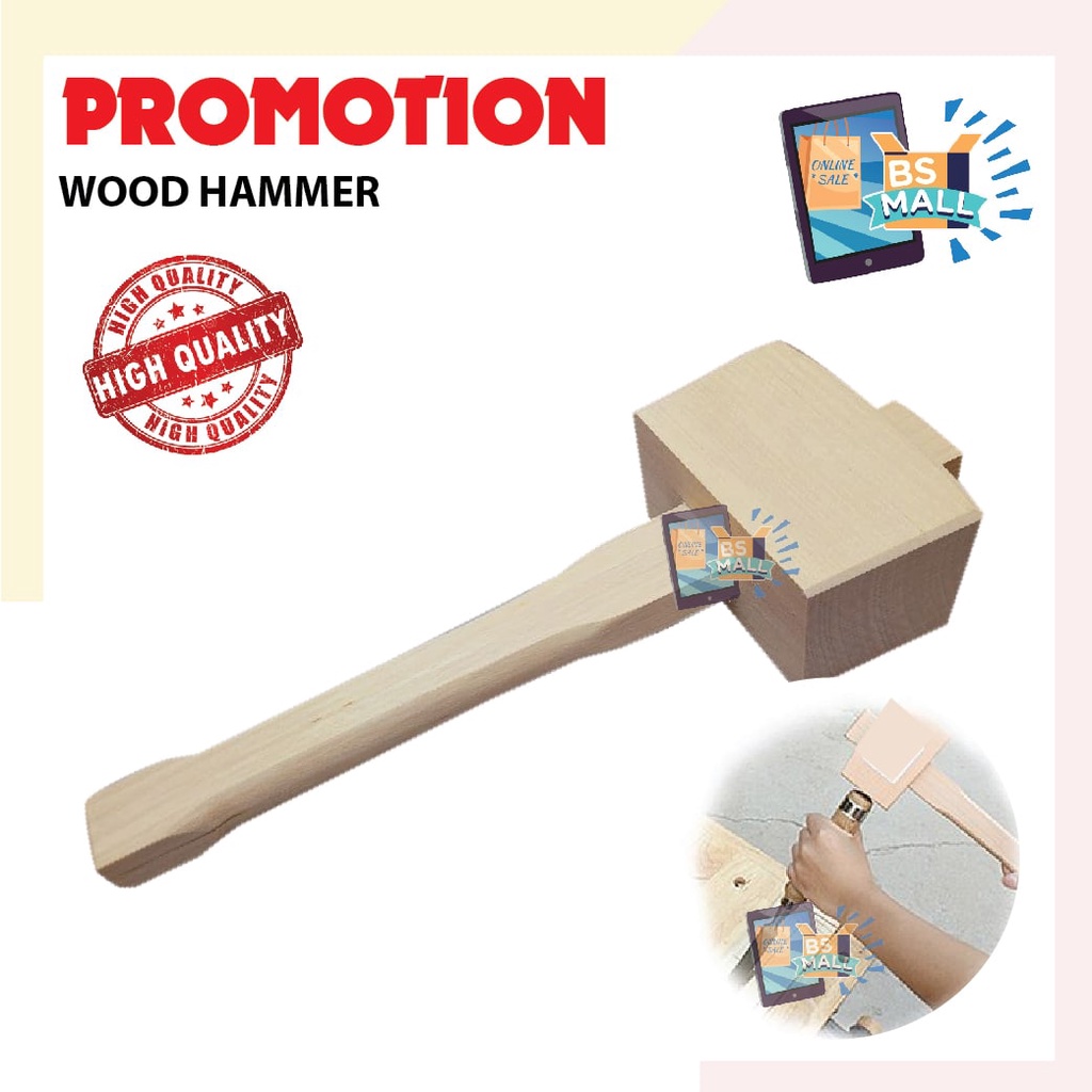 2" X 4" BS MALL Wood Wooden Mallet Hammer / Tukul Kayu | Shopee Malaysia