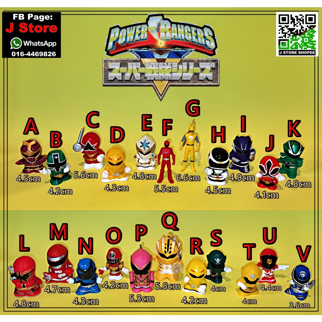 Super sentai power rangers fingerdoll chibi figure ( J Store ) | Shopee ...