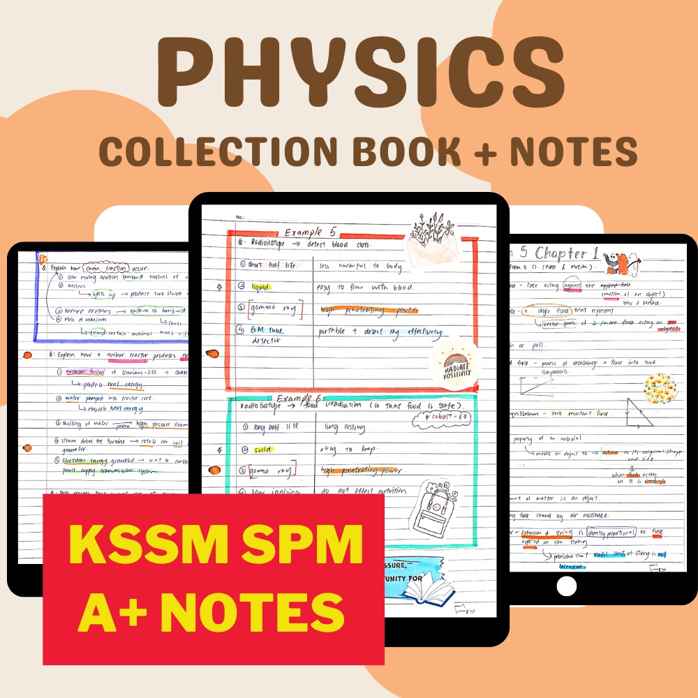 KSSM SPM Physics Study Bundle (FORM4 & FORM5) [PDF] | Shopee Malaysia