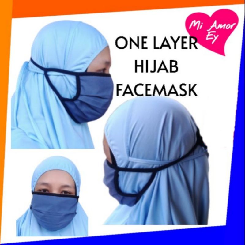 One Layer Hijab Facemask (Mask Ikat) | Shopee Malaysia