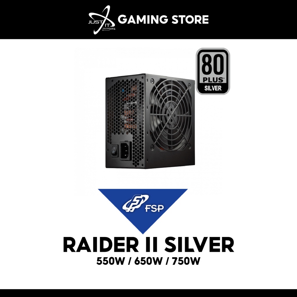 FSP RAIDER II 80 PLUS SILVER ( 550W / 650W / 750W ) ( FSP-RA2-550 / FSP ...