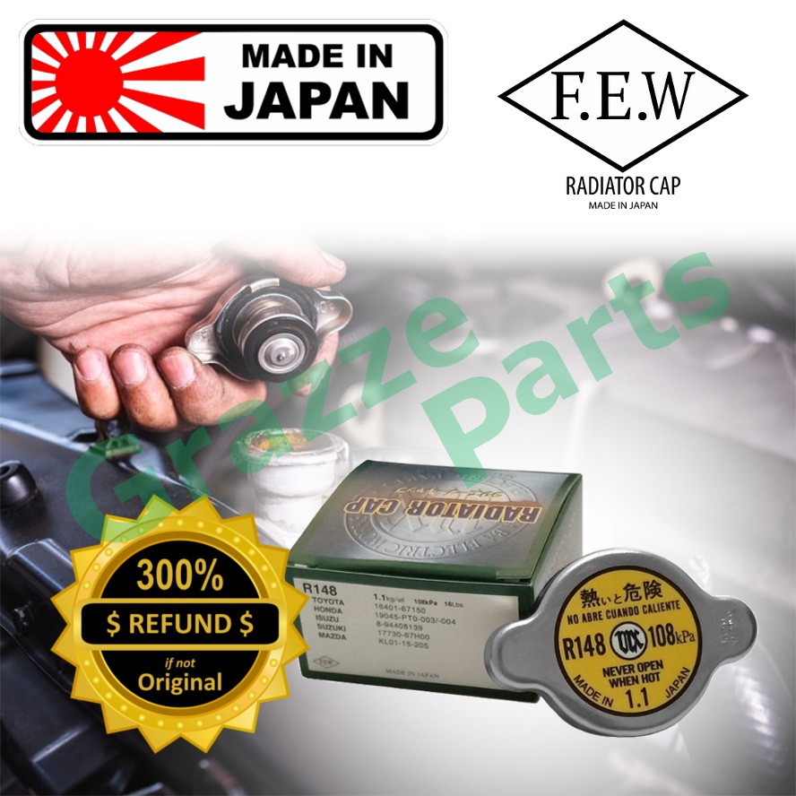 Futaba FEW / HKT 100% Made In Japan Engine Coolant Radiator Cap R148 1 ...
