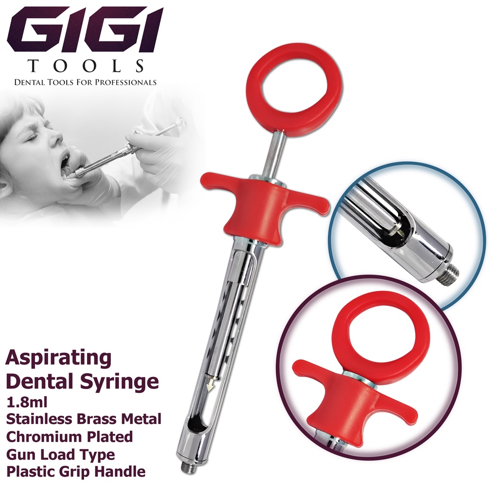 GIGI Tools Dental Aspirating Syringe / Standard Load Dental Cartridge ...
