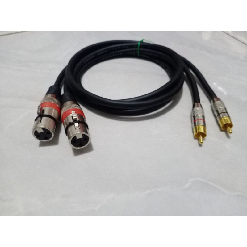 Mixer Cable to Power Amp Jack Canon Xlr Female to Rca 1-3 Meters 1 Set ...