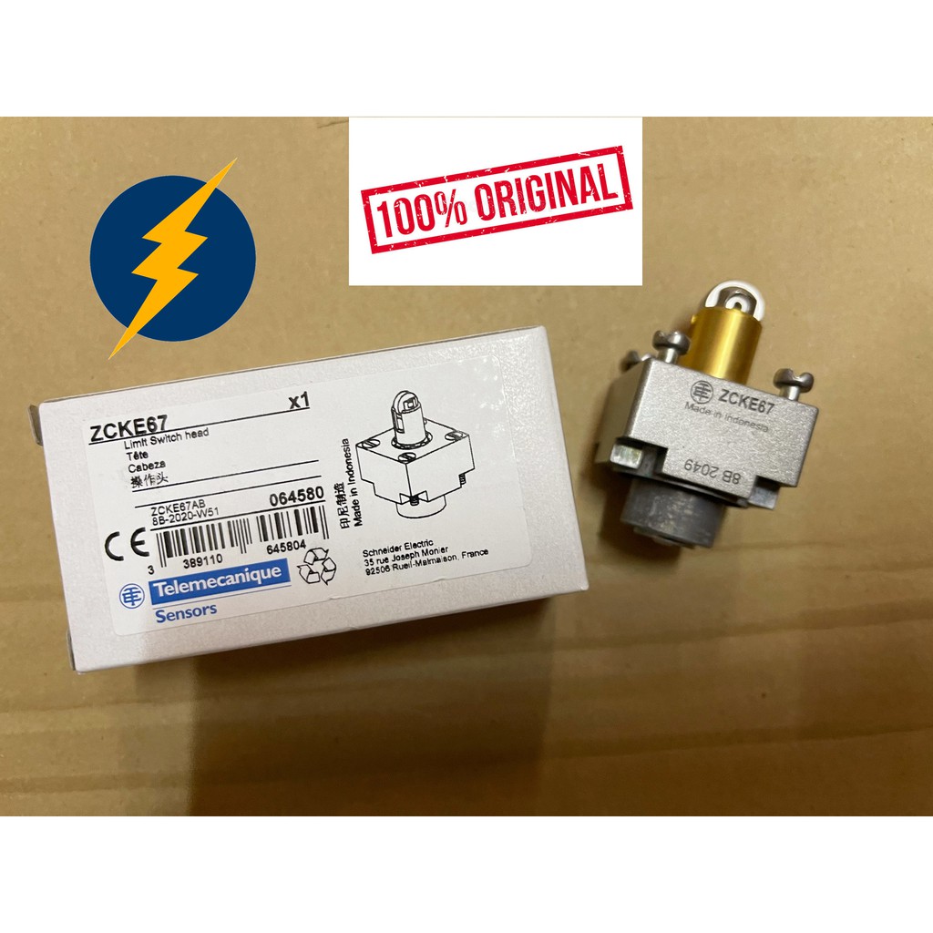 Schneider ZCKE67 Limit switch head ZCKE - steel roller plunger ...