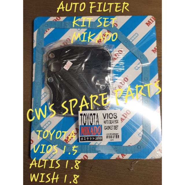 TOYOTA VIOS ALTIS WISH NCP42 NCP93 NCP150 ZZE122 ANE10 AUTO FILTER KIT ...