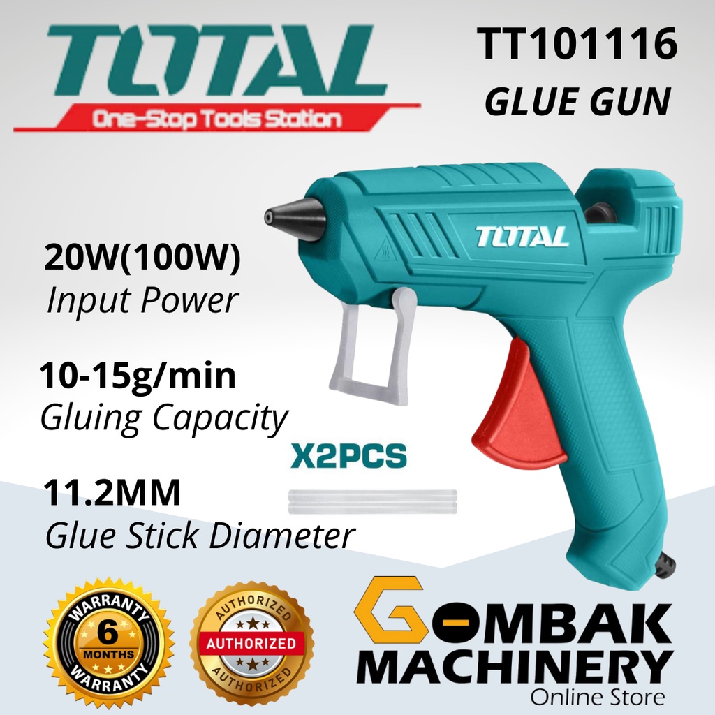 TOTAL Glue Gun With Glue Sticks TT101116, TT201116, TT301116 -6 Months ...
