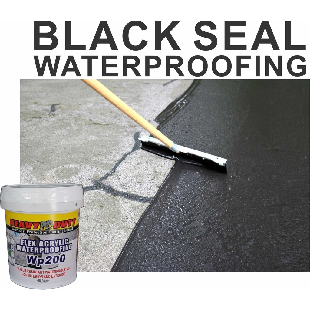 ( 5 kg ) BLACK SEAL 💦 Waterproof Heavy Duty ( wp200 ) Leak Seal Repair ...