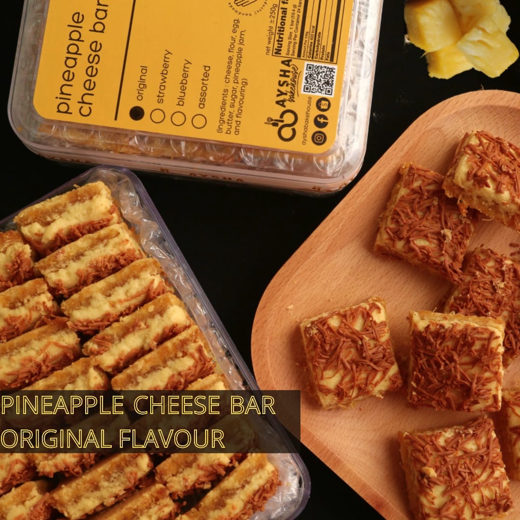 PINEAPPLE CHEESE BAR | TART NENAS KEJU | KUIH RAYA VIRAL | Shopee Malaysia