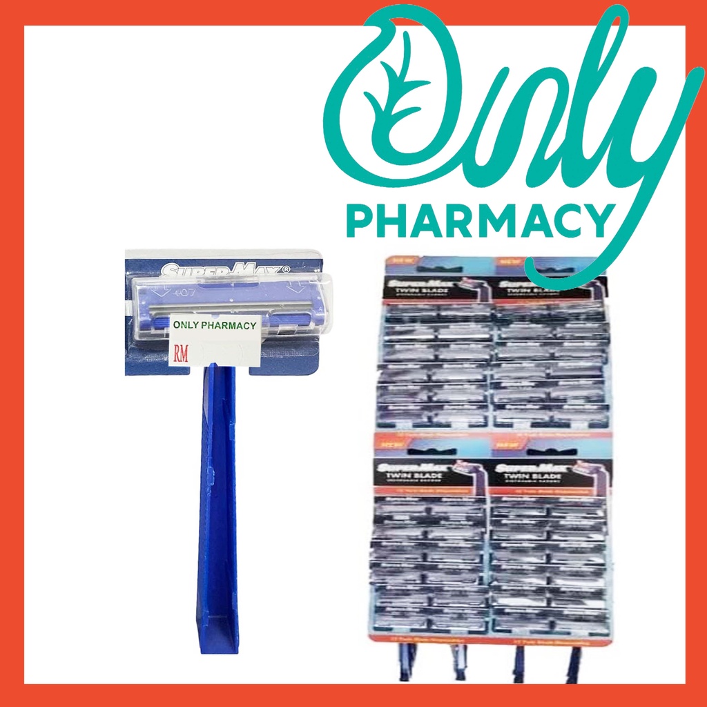 Supermax Super-Max Twin Blade Disposable Razor Hotel / Hospital Quality ...