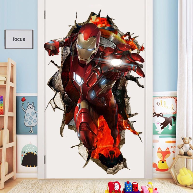 New Style Marvel 3D Three-Dimensional Self-Adhesive Wall Stickers ...