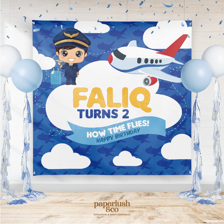 Birthday Banner | Birthday Backdrop | Hari Jadi - Pilot | Shopee Malaysia