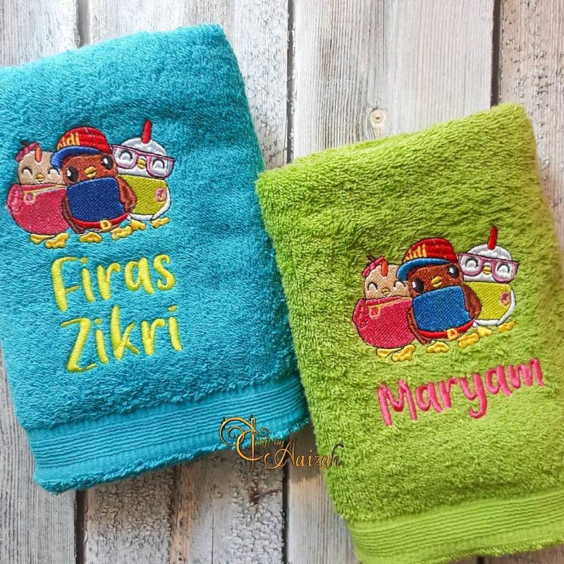 Tuala sulam kanak-kanak (Didi and friends / Omar dan Hana) | Shopee ...