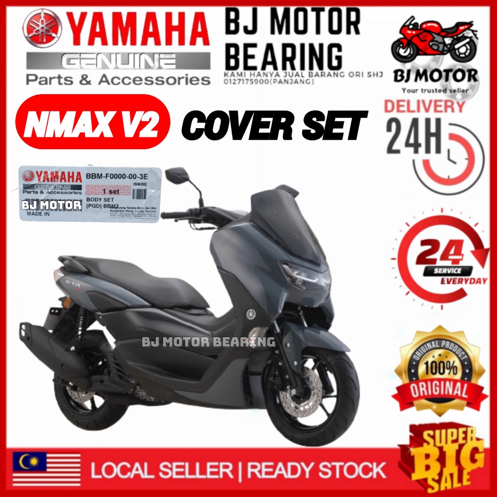 NMAX V2 BODY COVER SET NMAX 2022 NEW COVER SET 100% ORIGINAL YAMAHA BBM ...