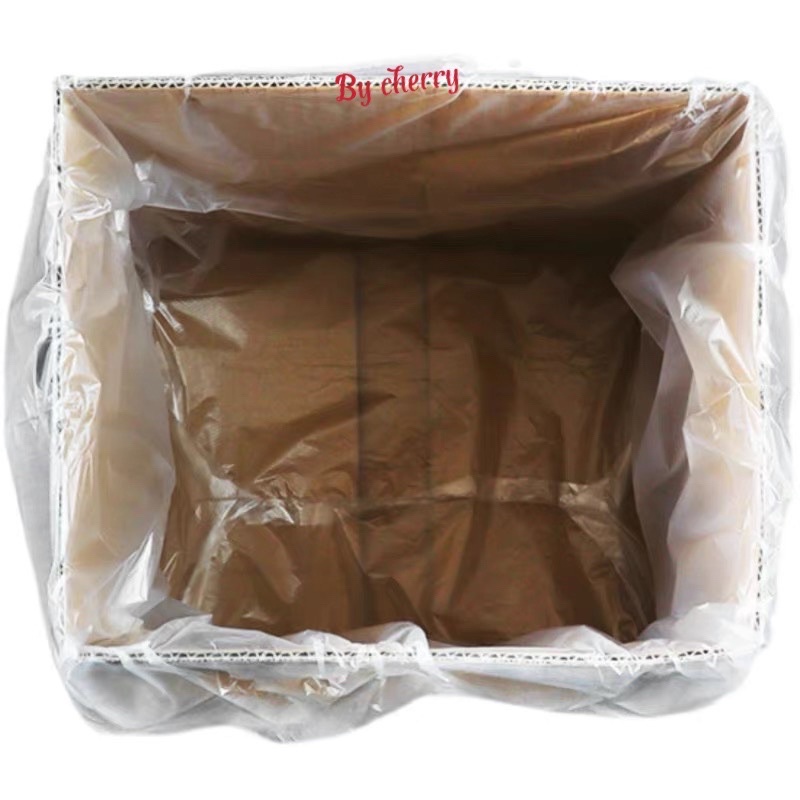 plastic transparent PE square bottom waterproof large plastic bag ...