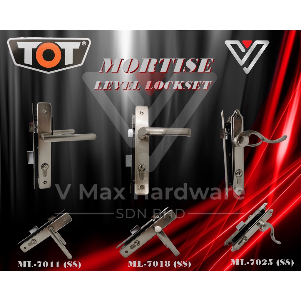 TOT MORTISE STAINLESS STEEL DOOR LOCK ( CRYSTAL PACK ) | Shopee Malaysia