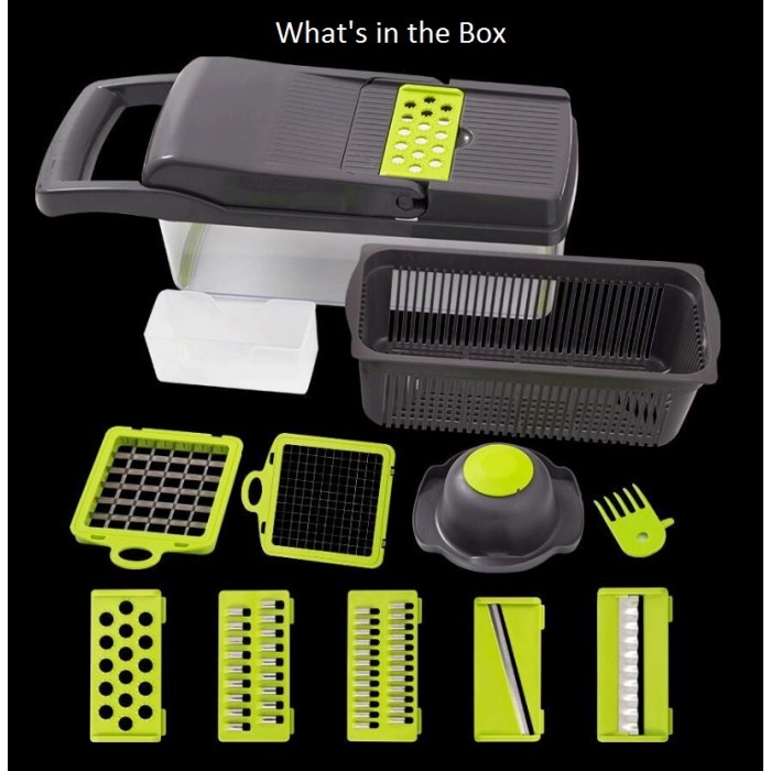 OSUKI Vegetable Cutter Set 12 In 1 | Pemotong Sayur | Shopee Malaysia