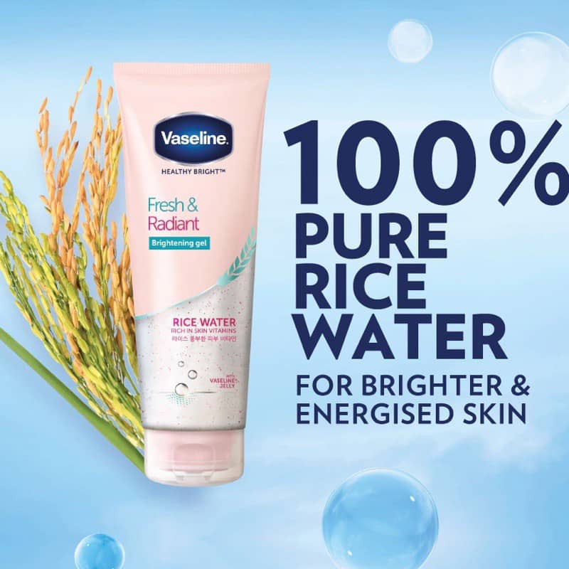 Vaseline Healthy White Fresh & Radiant Rice Water Whitening Gell ...