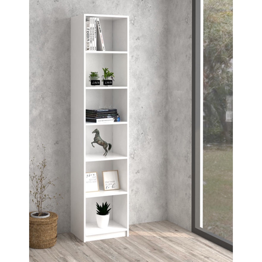 Loft Living 6 Tier BookCase/Rak Tinggi/Home Furniture/Rak Murah/Almari ...