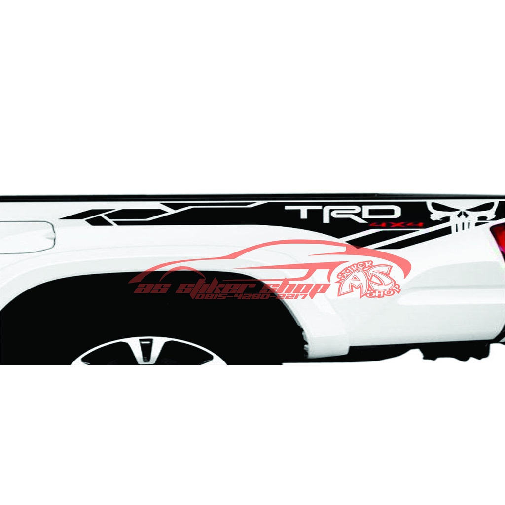 Car rear tailgate car cutting sticker ranger triton hilux navara ...