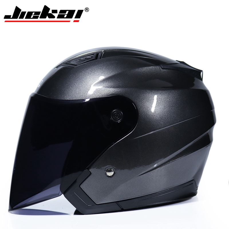 Genuine JIEKAI Helmet Motorcycle Motorbike Dual Lens Summer/Winter Open ...