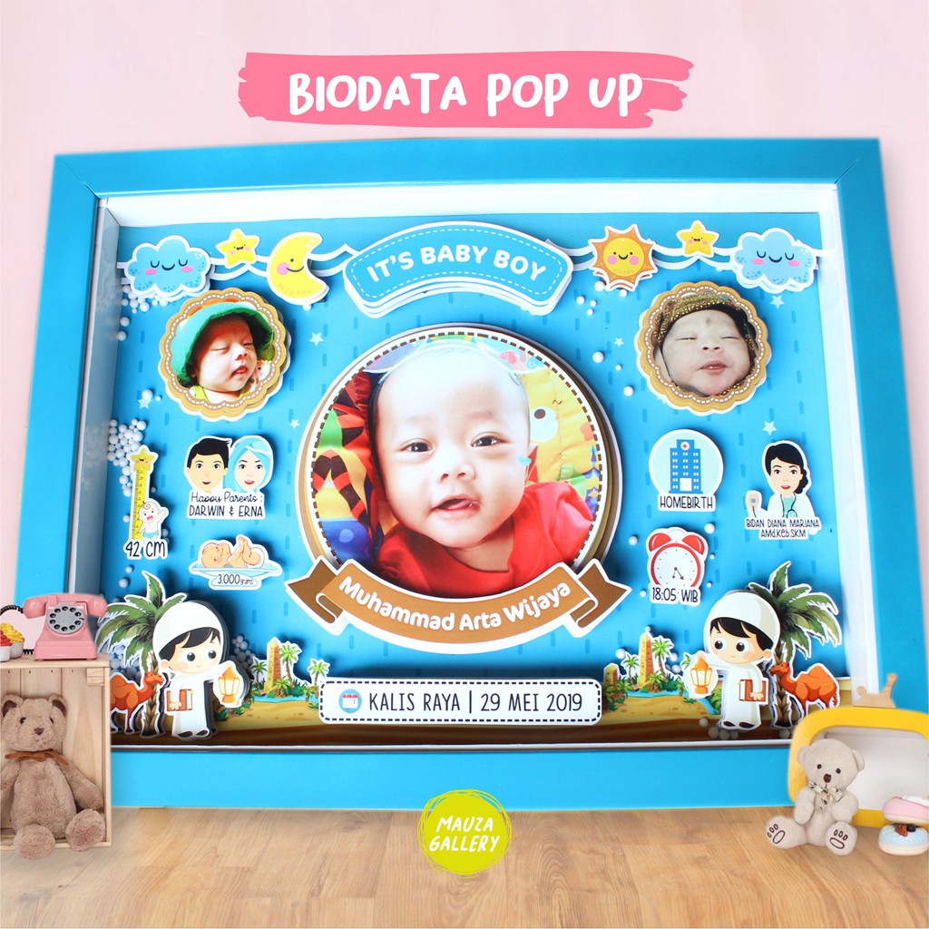 Biodata FRAME Baby POP UP (ARABIAN) | Shopee Malaysia