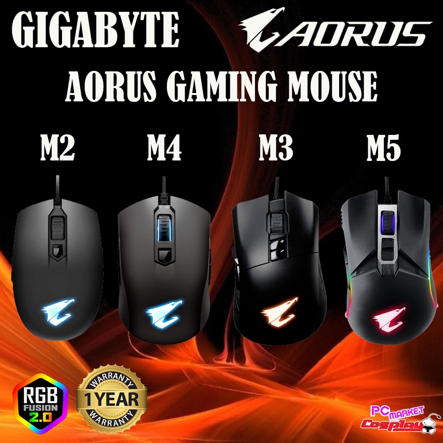 GIGABYTE AORUS M2/M3/M4/M5 Gaming Mouse | Shopee Malaysia