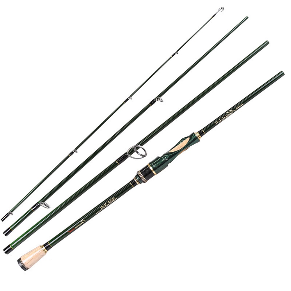 [Ready Stock] Carbon Fishing Lure Rod 3/5 Sections 1.8-2.4M Portable M ...