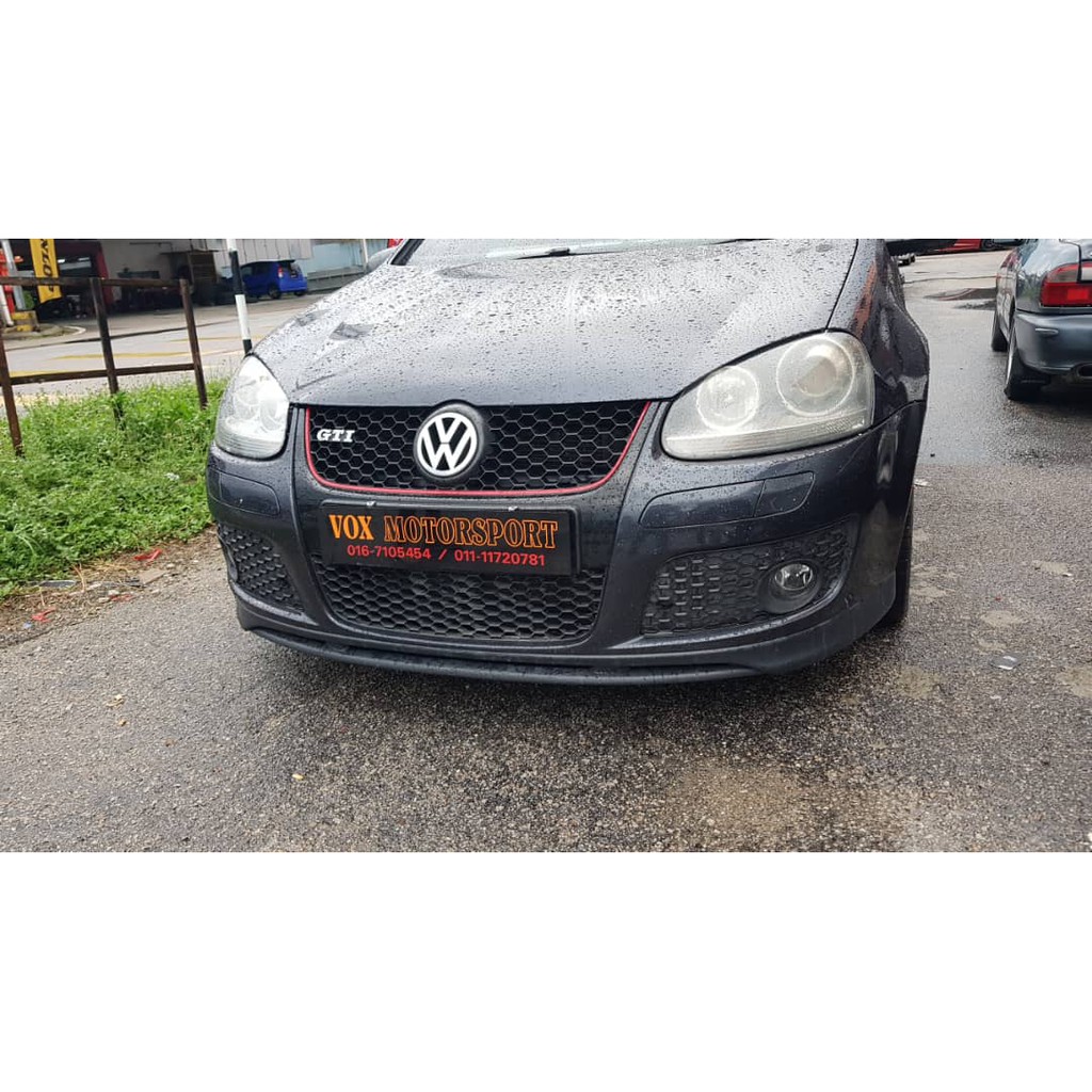 1 votex front lip diffuser pp black fit untuk volkswagen golf mk5 gti ...