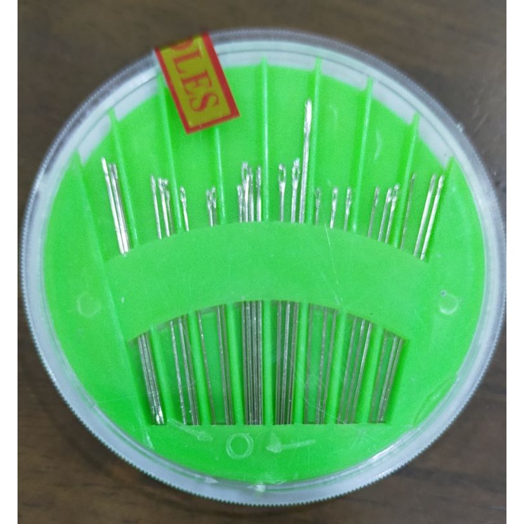 24 jarum jahit tangan pelbagai saiz hand sewing mix needles free gift ...