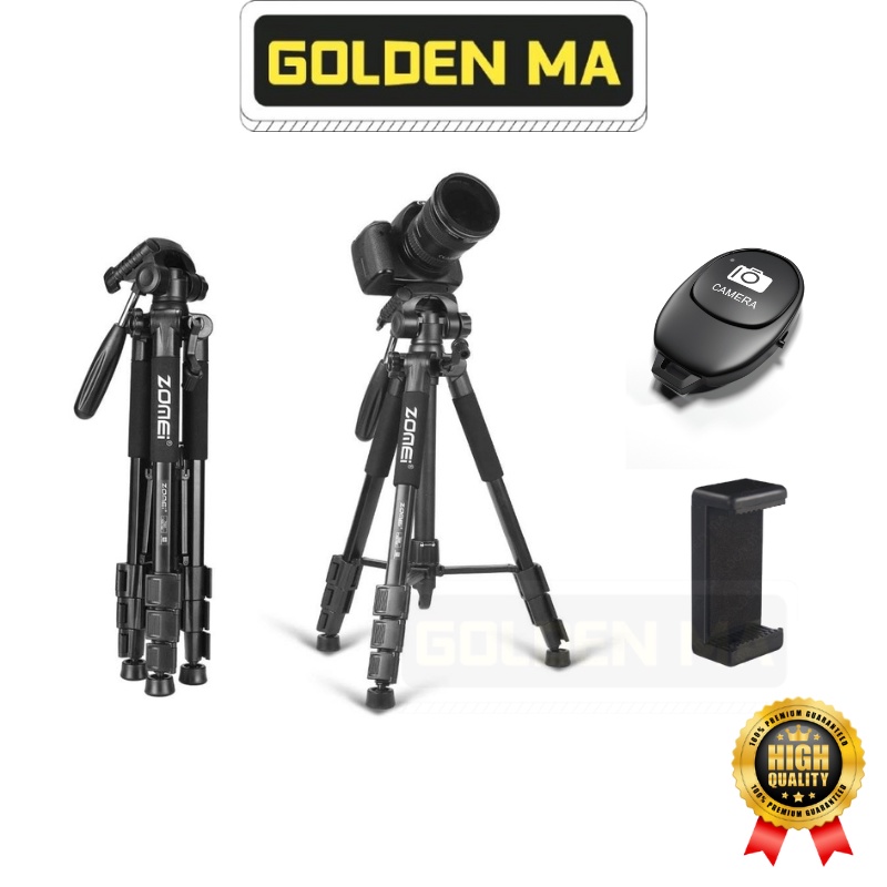 ZOMEI Q111 BLACK*** CAMERA PHONE TRAVEL TRIPOD Pan Tilt Head for DSLR ...