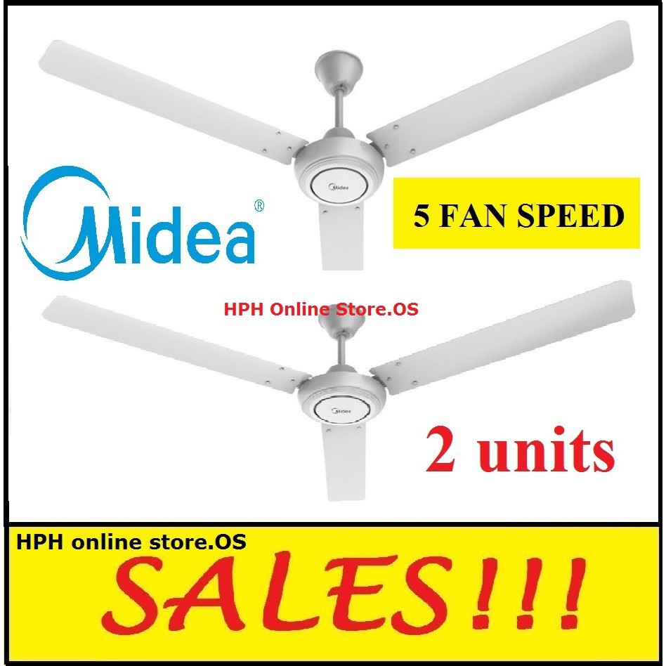 Spot 【2 UNITS / BOX】MIDEA 60" CEILING FAN MFC-150A15 KIPAS CEILING ...