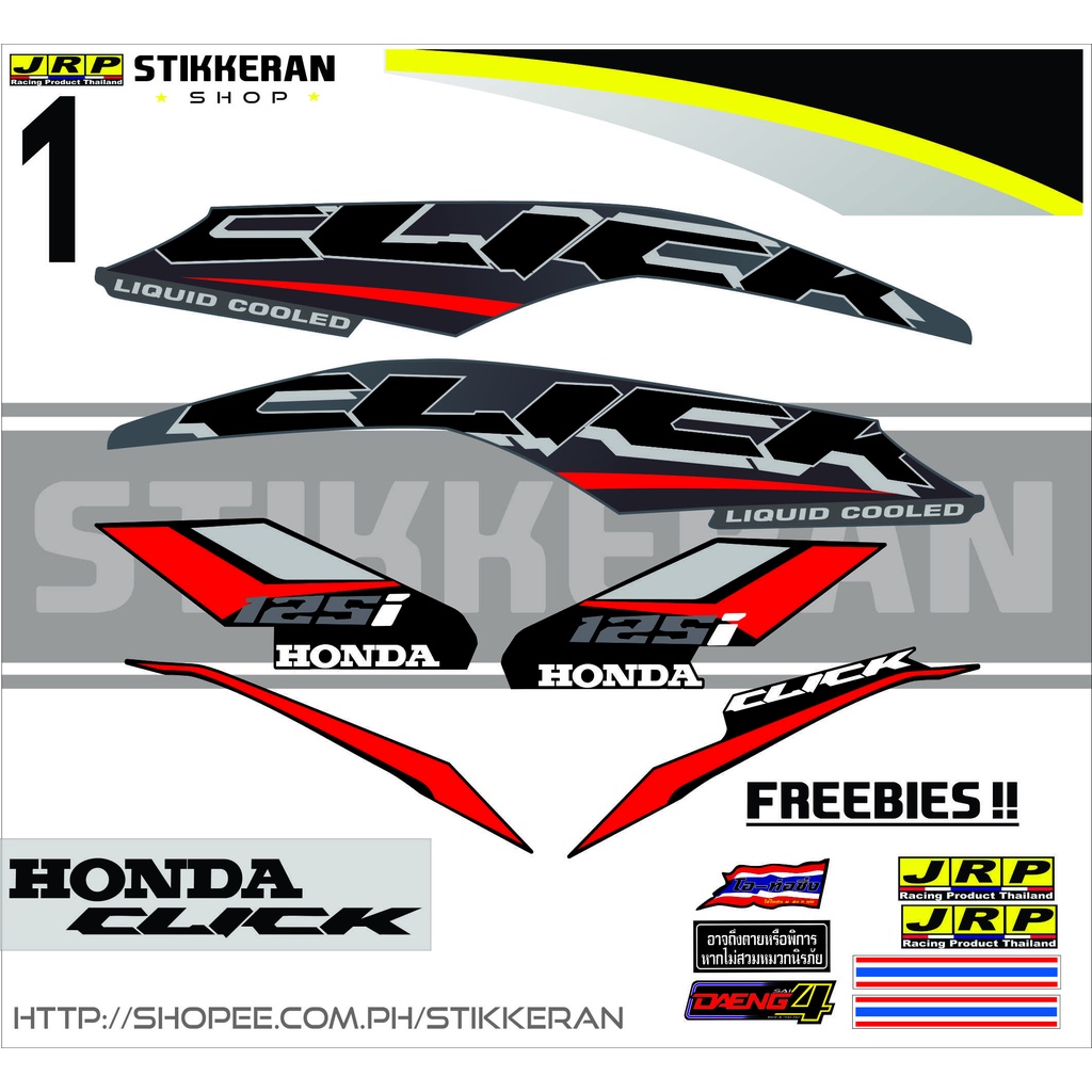 HONDA CLICK 125i VERSION 2 GAME CHANGER DECAL WITH FREEBIES | Shopee ...