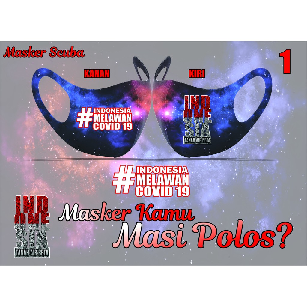 Scuba Mask MOTIF Character INDONESIA | Shopee Malaysia