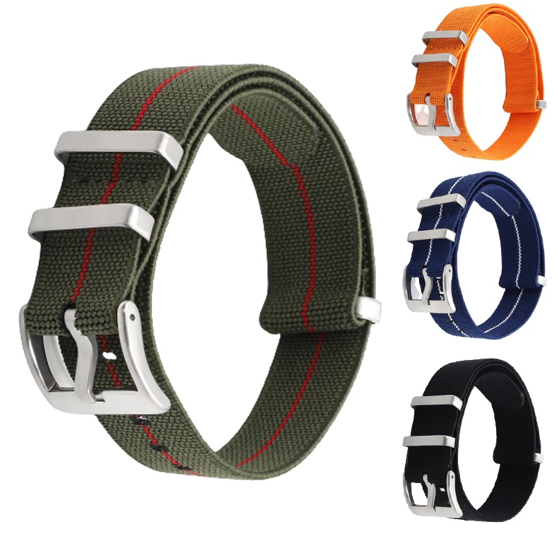 18mm 20mm 22mm Nylon Nato Watch Band Strap Elastic Nylon Watch Strap ...