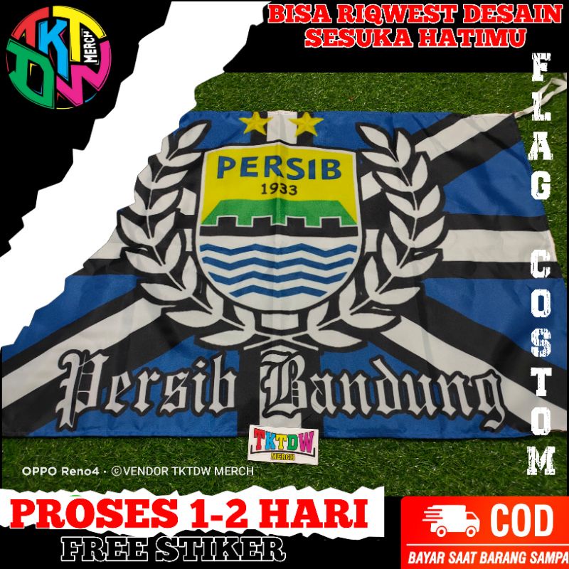 FLAG PERSIB BANDUNG LOTS READY TO SEND ( PERSIB BLUE) | Shopee Malaysia