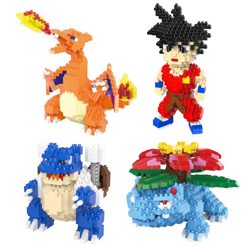 HC Magic Blocks Mini Bricks DRAGON BALL Cartoon Blastoise Auction ...