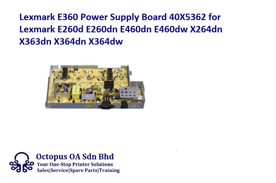 Lexmark E360 Power Supply Board 40X5362 for Lexmark E260d E260dn E460dn ...