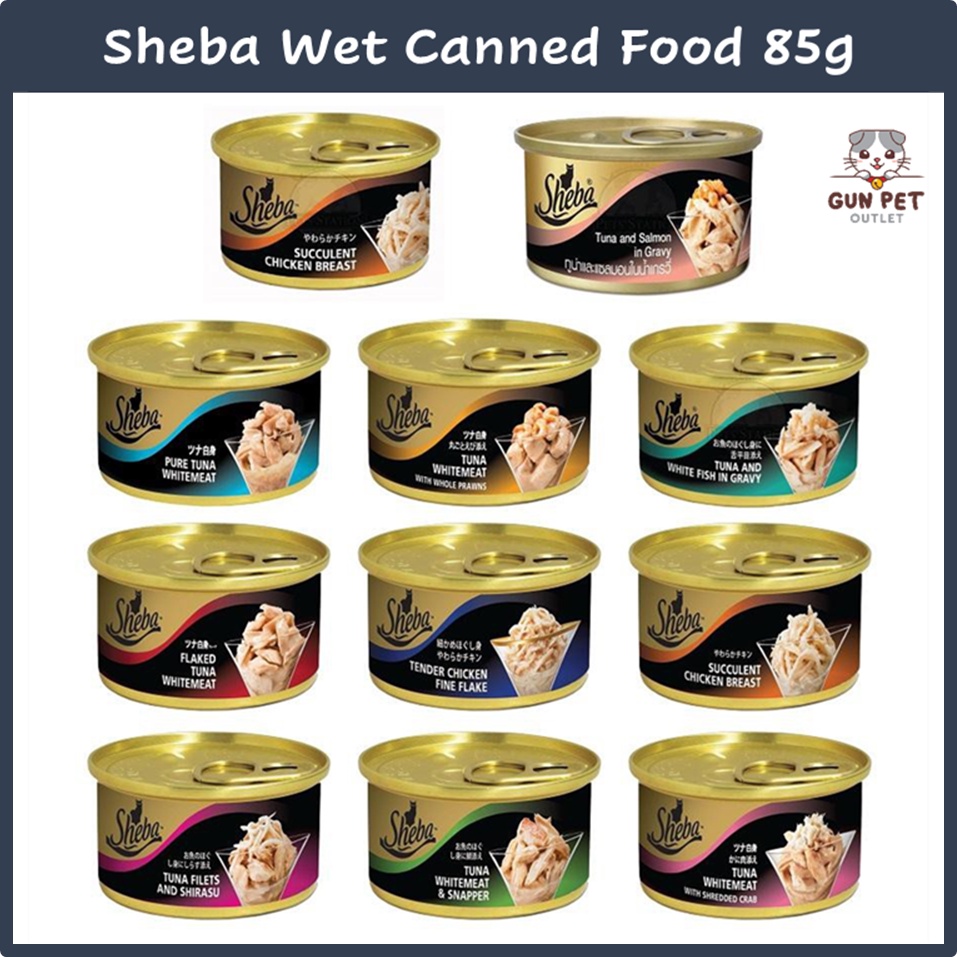 GUN PET Sheba Canned Wet Food 85g Adult Cat Kitten Pet Wet Food Cat ...