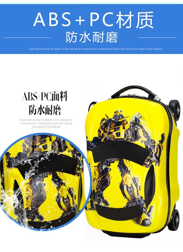 Kid Cartoon Luggage Racing Car Sport Car Kid Luggage Trolley Suitcase ...