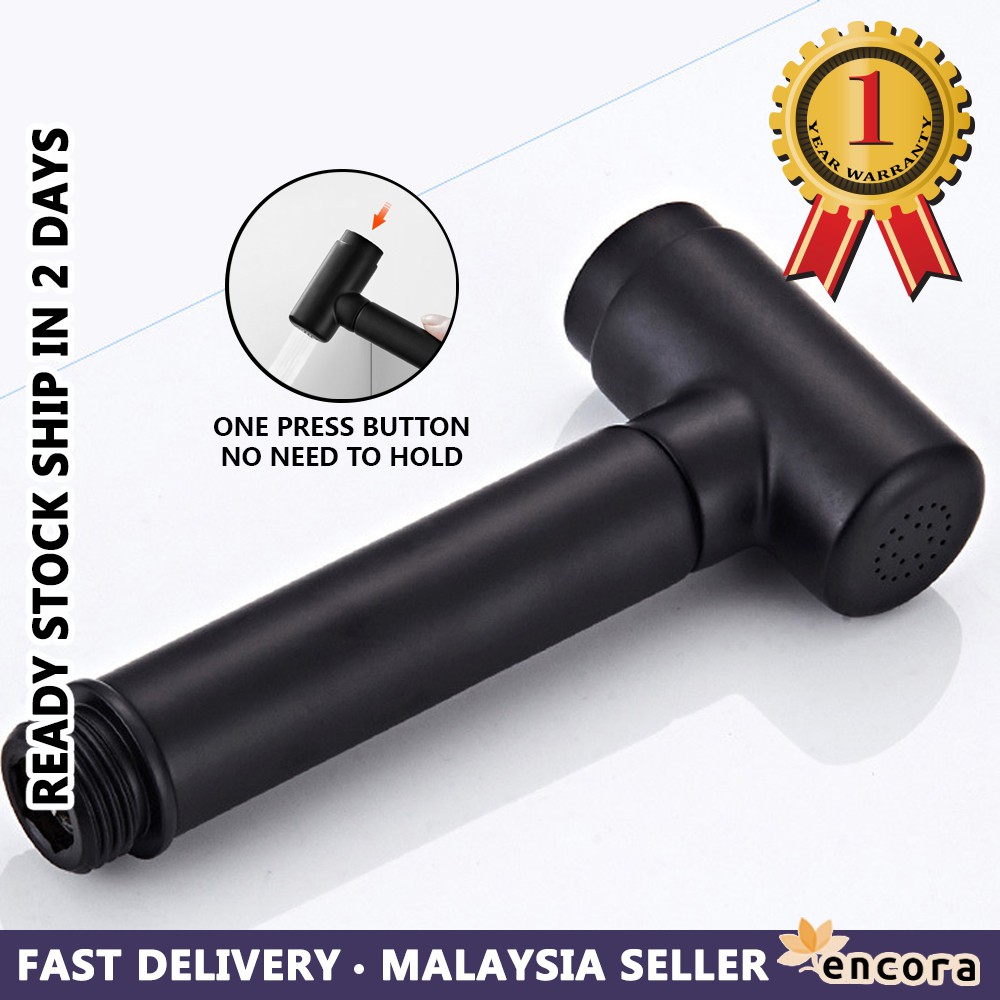 Encora Round Handheld Copper Tap Bathroom Bidet Spray Head Toilet Tap ...