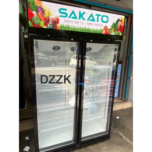 NEW 2 DOORS CHILLER (1295L)- SAKATO Showcase Chiller SC-1295TCH Glass Heater Door sesuai Cake ...