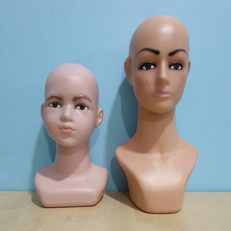 Patung Kepala Tudung Budak / Perempuan / Plastic Head / Mannequin ...