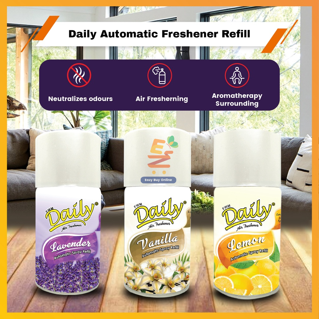 DAILY Automatic Spray Refill Air Freshener / Deodorizer Spray ( Refill ...