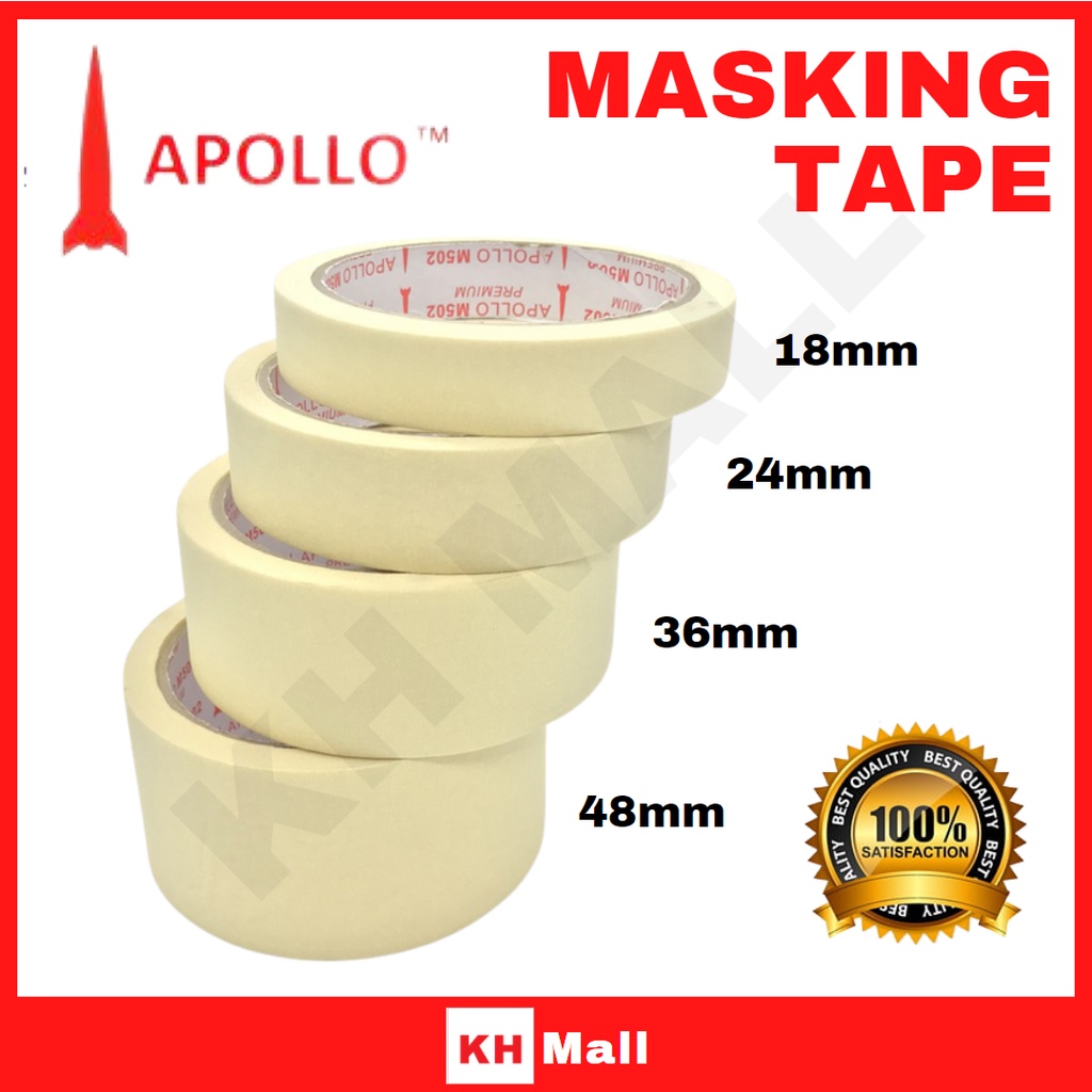 Apollo M502 Masking Tape - 18 Yard | SELLOTAPE | 美纹纸胶带 | TAPE MASKING ...