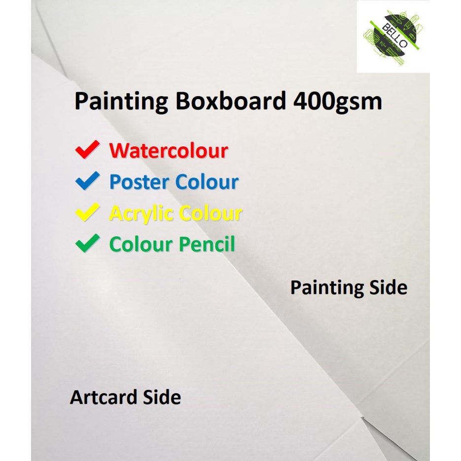 Painting Boxboard, One Side for Painting and One Side is Artcard 400gsm ...