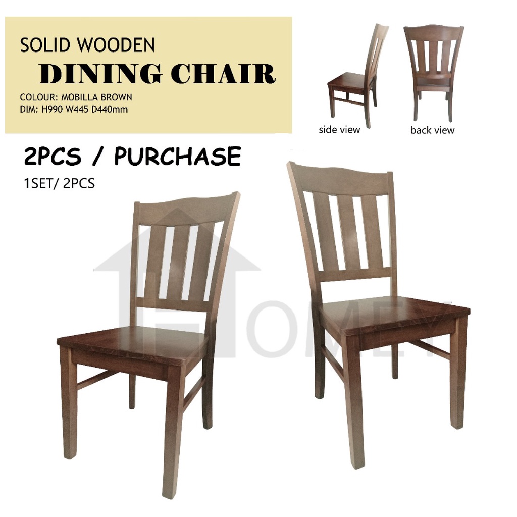 MB98 / DINING CHAIR / SOLID WOOD / WOODEN CHAIR/ KERUSI MAKAN / DESIGN ...
